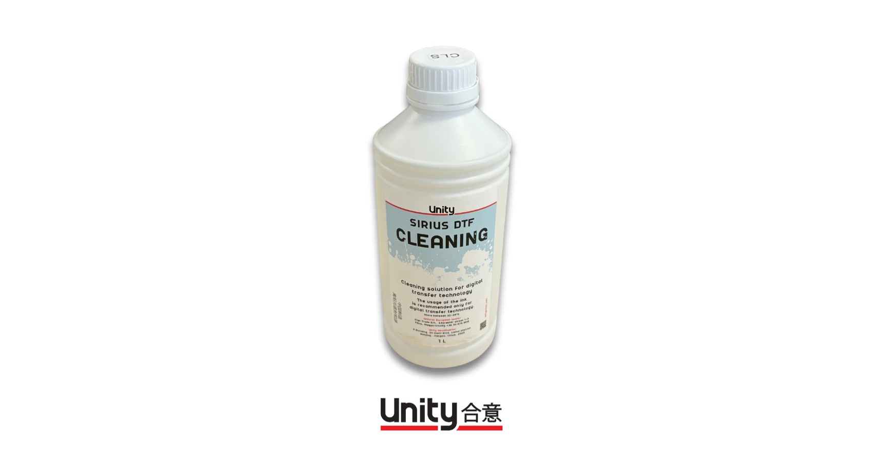 Unity DTF Ink Cleaning Solution 1L / bottle