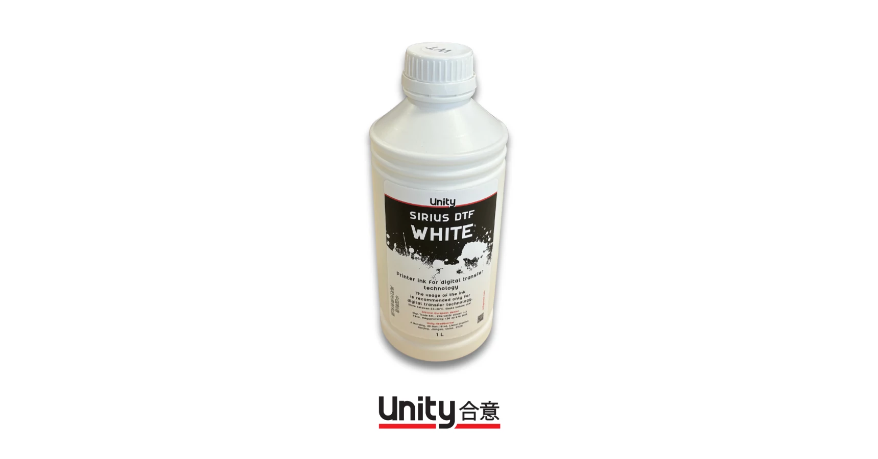 Unity DTF Ink White 1L / bottle